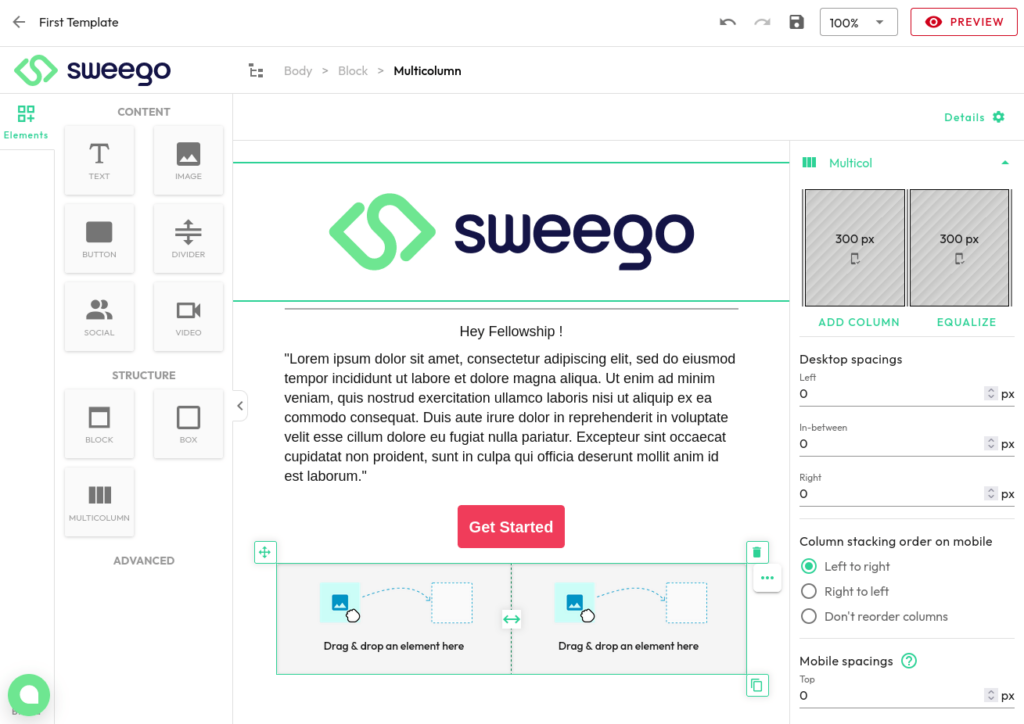 Template - Email Builder for create beautiful messages